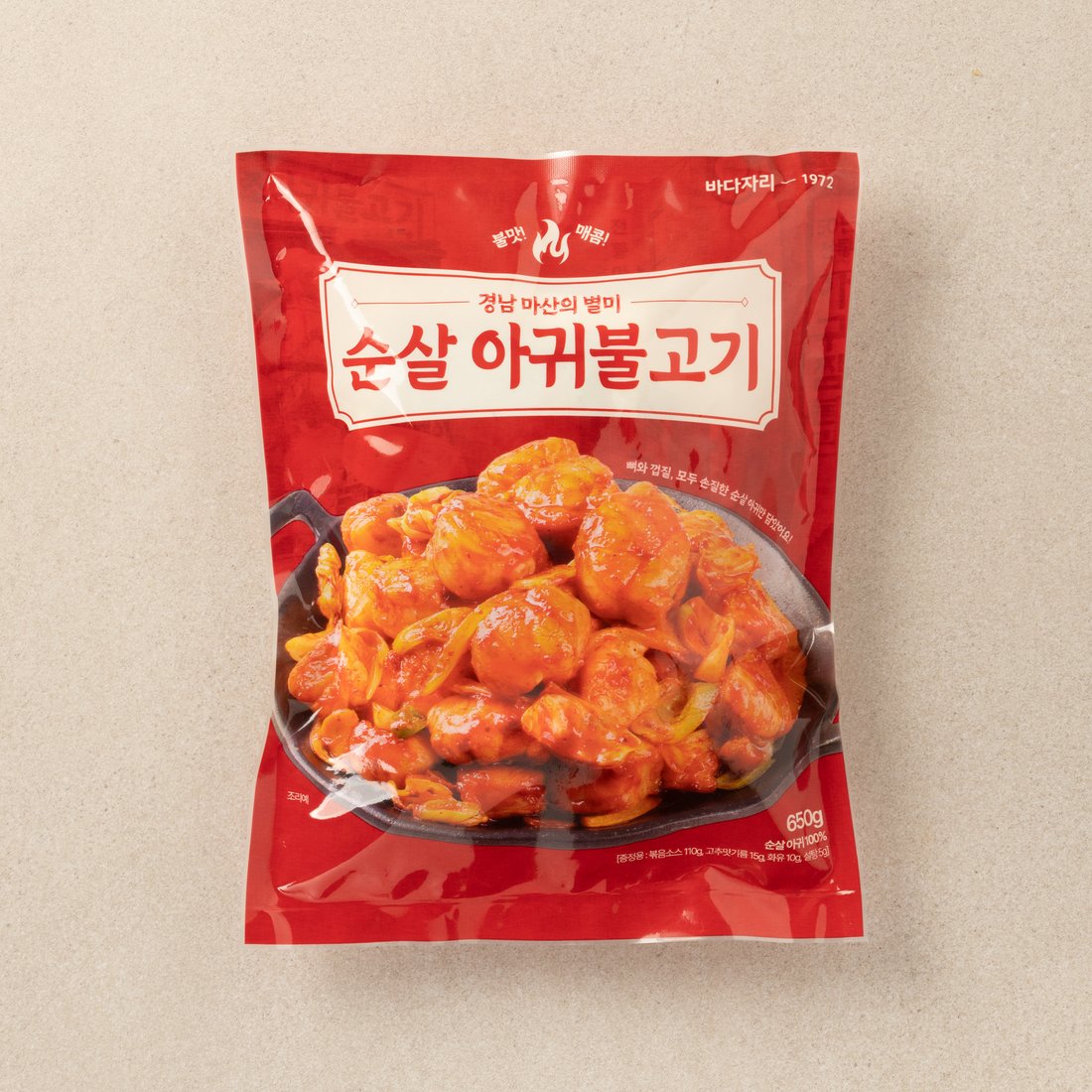 마산 매콤한 순살 아귀불고기 아구 2~3인분 650g | Monk Fish Bulgogi | sarangmartsg