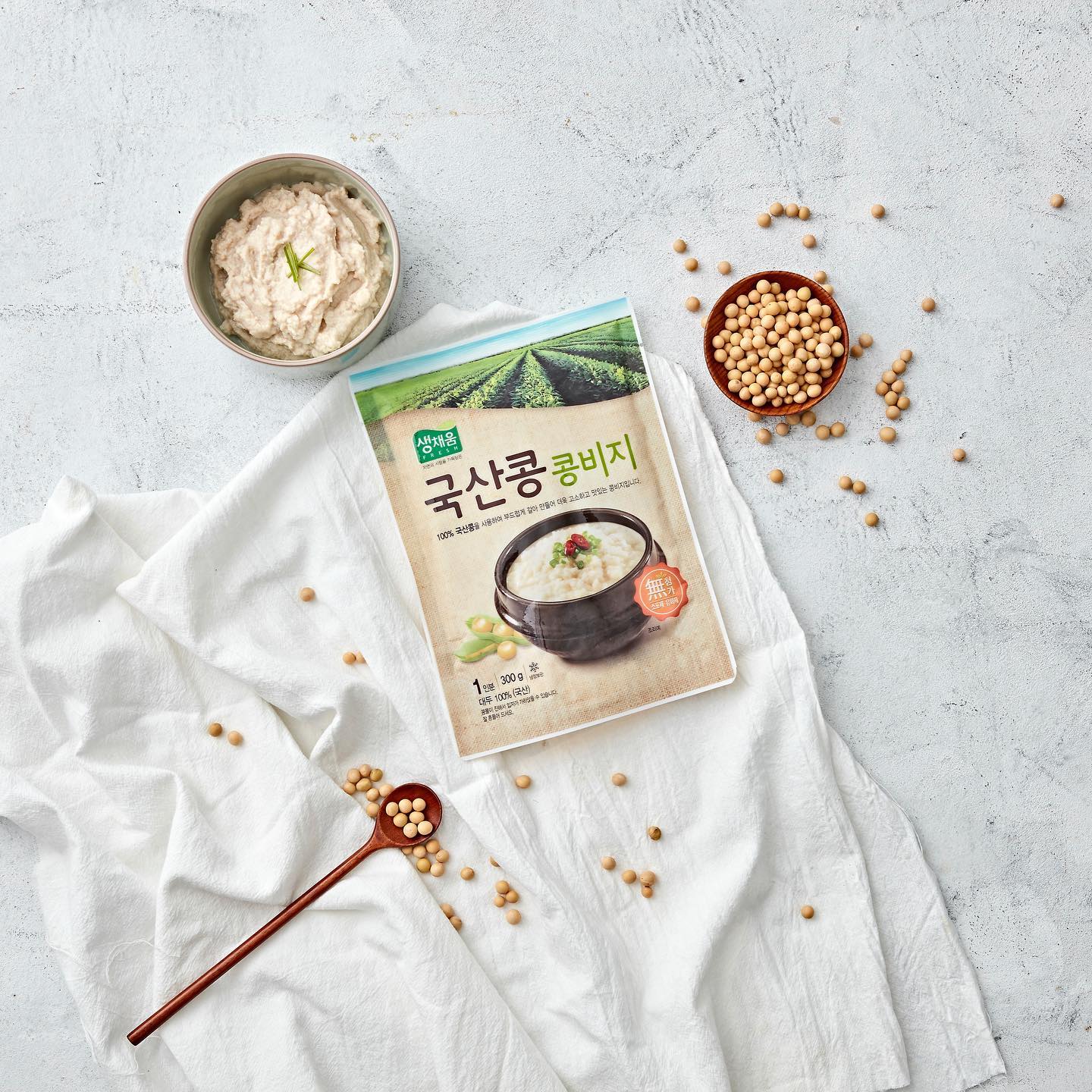 [항공직송] 국산콩 100% 생채움 콩비지 300g | Pureed Soybean– sarangmartsg